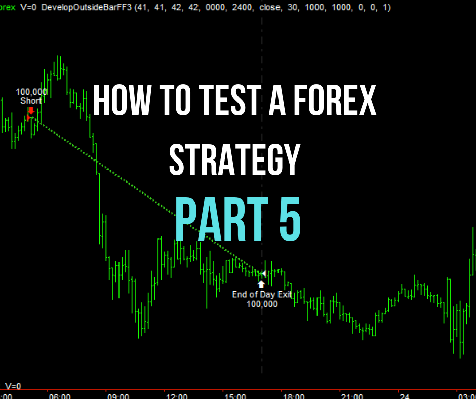 How To Backtest A Trading Strategy 4hr Outside Bar Part 5